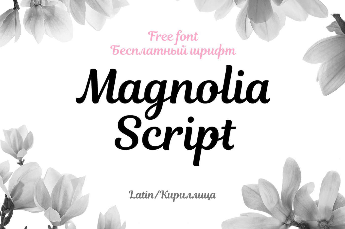 Рукописный шрифт Magnolia Script Cyrillic скачать - pro-catalog
